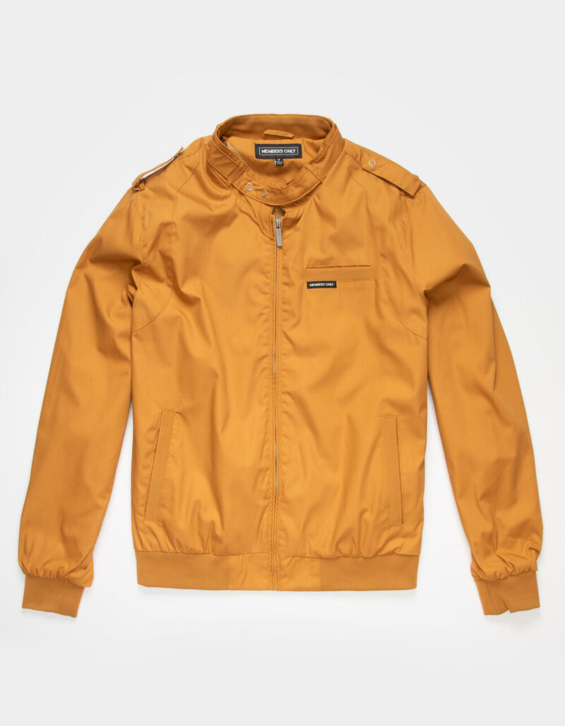 MEMBERS ONLY Iconic Racer Mens Wheat Jacket - WHEAT - 311526465