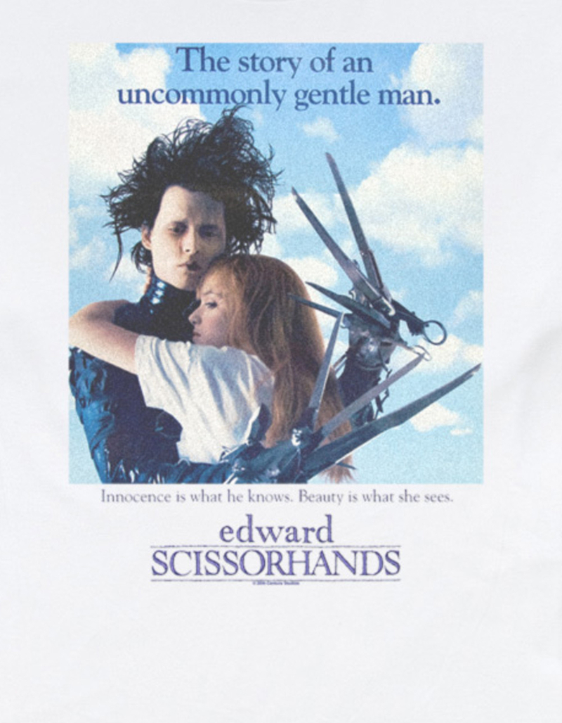 EDWARD SCISSORHANDS Couple Poster Unisex Tee - WHITE | Tillys