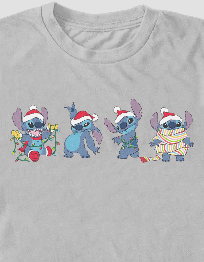 LILO & STITCH Holiday Stitch Line Up Unisex Tee - SILVER - M | Tillys