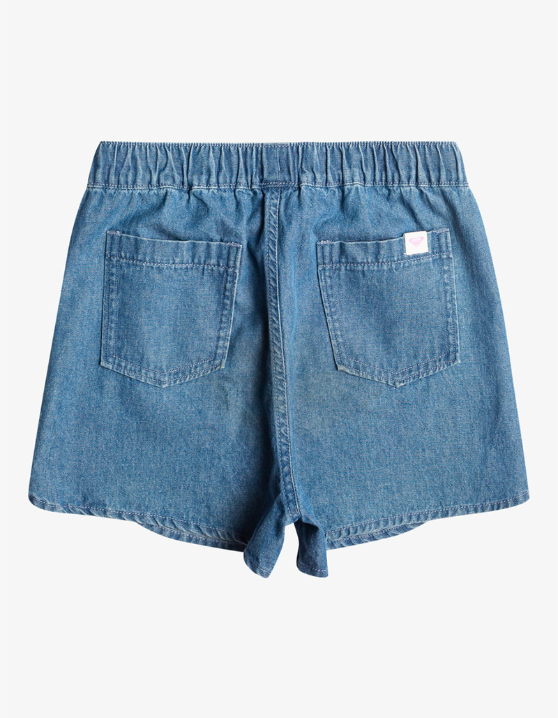 ROXY Genial Moment Girls Beach Shorts - MEDIUM WASH - S | Tillys