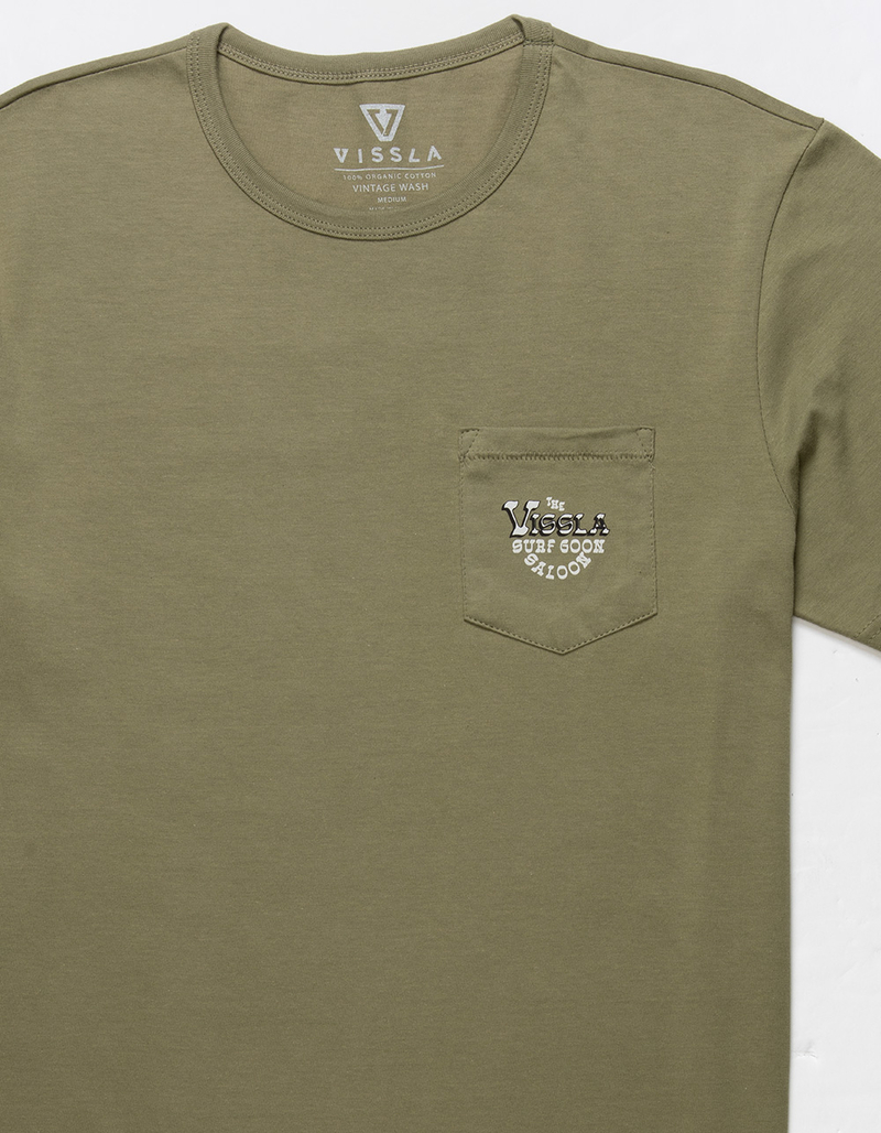 VISSLA Surf Goon Mens Pocket Tee - OLIVE - XL | Tillys