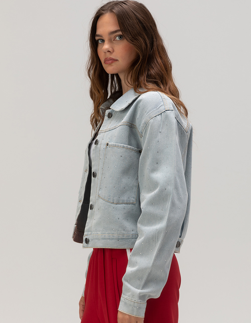 RSQ Womens Bling Jacket - LIGHT WASH | Tillys
