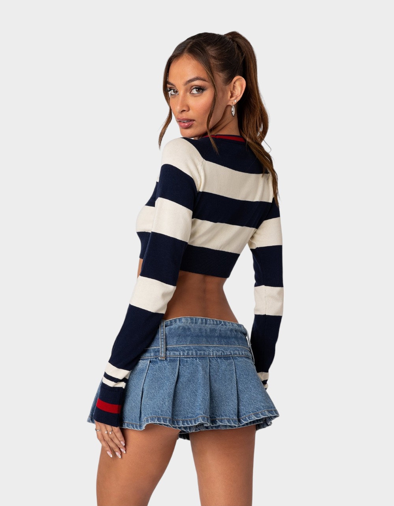 EDIKTED Berry Cropped Sweater - BLACK | Tillys