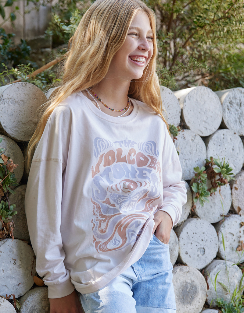 VOLCOM Werkin Poster Art Girls Tee - CREAM | Tillys