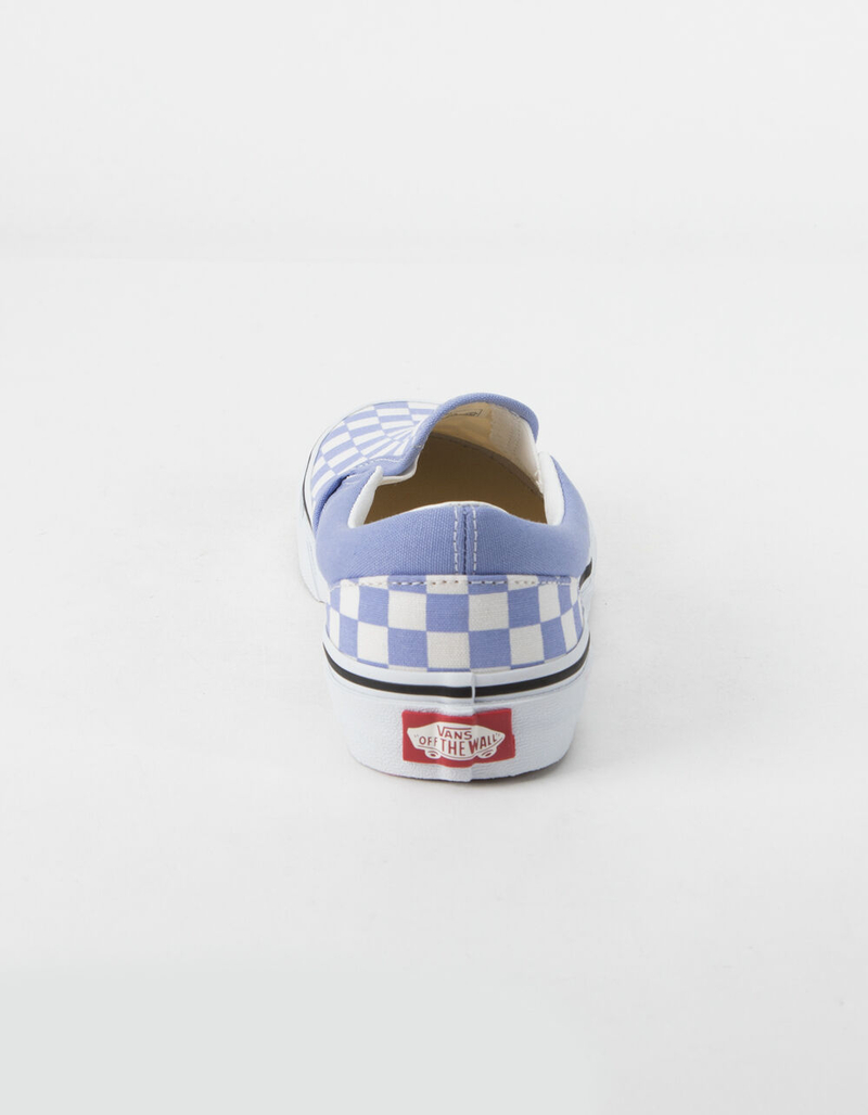 VANS Checkerboard Classic Slip-On Iris & True White Girls Shoes - IRIS ...