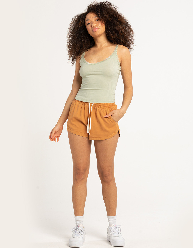 HEART & HIPS Lace Trim Womens Cami - SAGE - S | Tillys