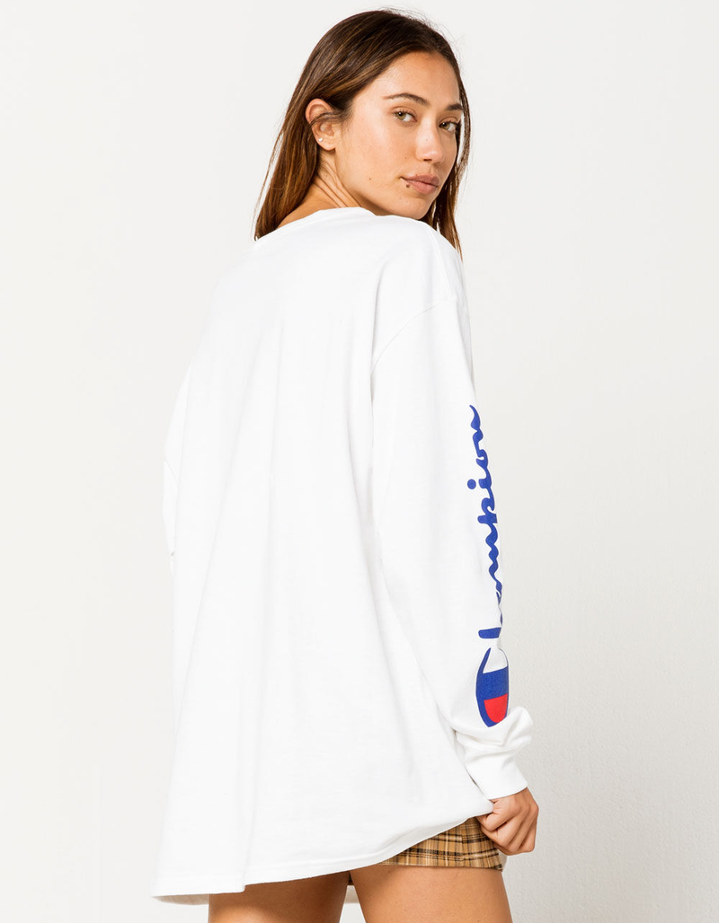 CHAMPION Left Chest C Womens Tee - WHITE | Tillys