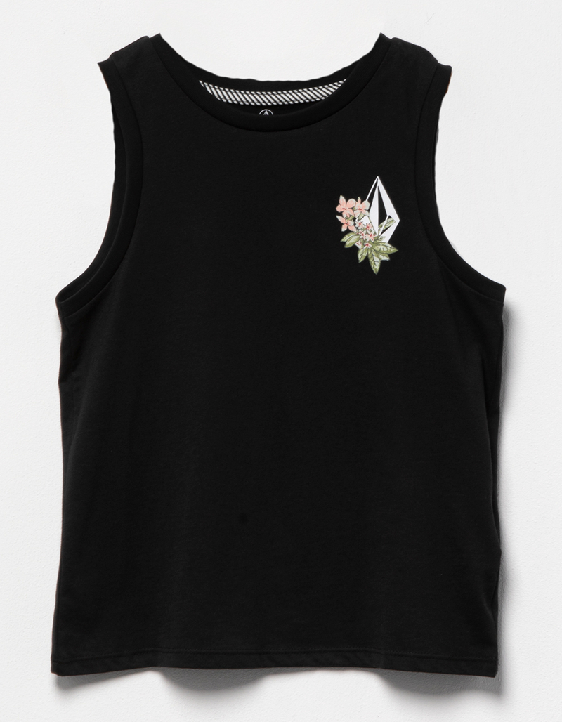 VOLCOM Flexin Muscle Girls Tank Top - BLACK | Tillys