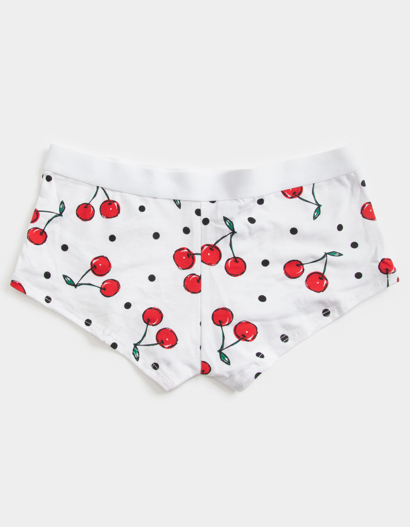 FULL TILT Cherry Print Boyshorts - WHITE COMBO | Tillys