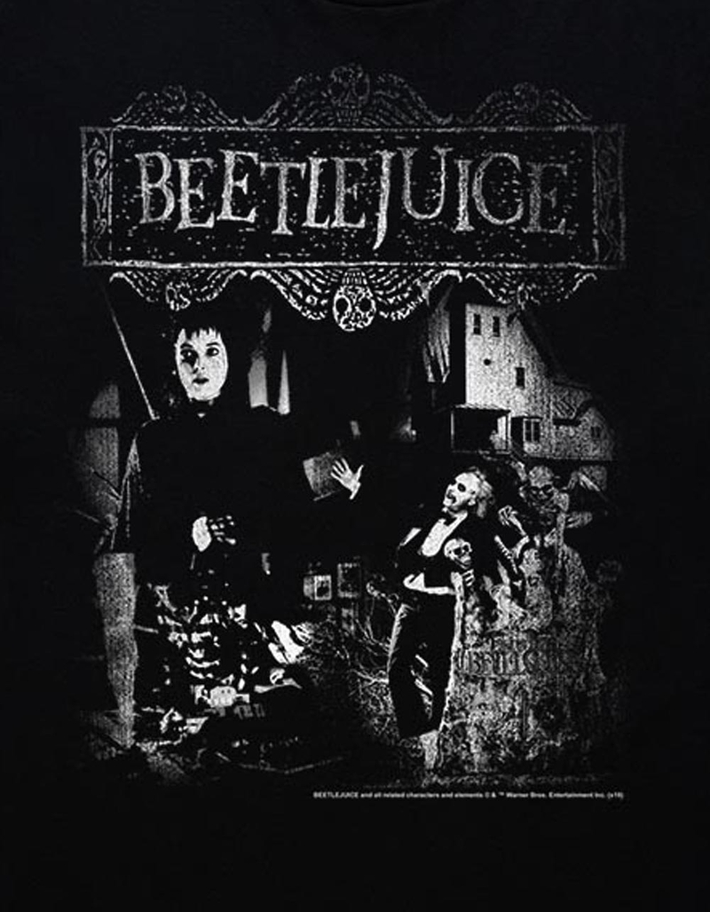 BEETLEJUICE Poster Distressed Unisex Tee - BLACK | Tillys