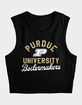 PURDUE UNIVERSITY Classic Script Womens Cropped Tank Top - BLACK - XL ...