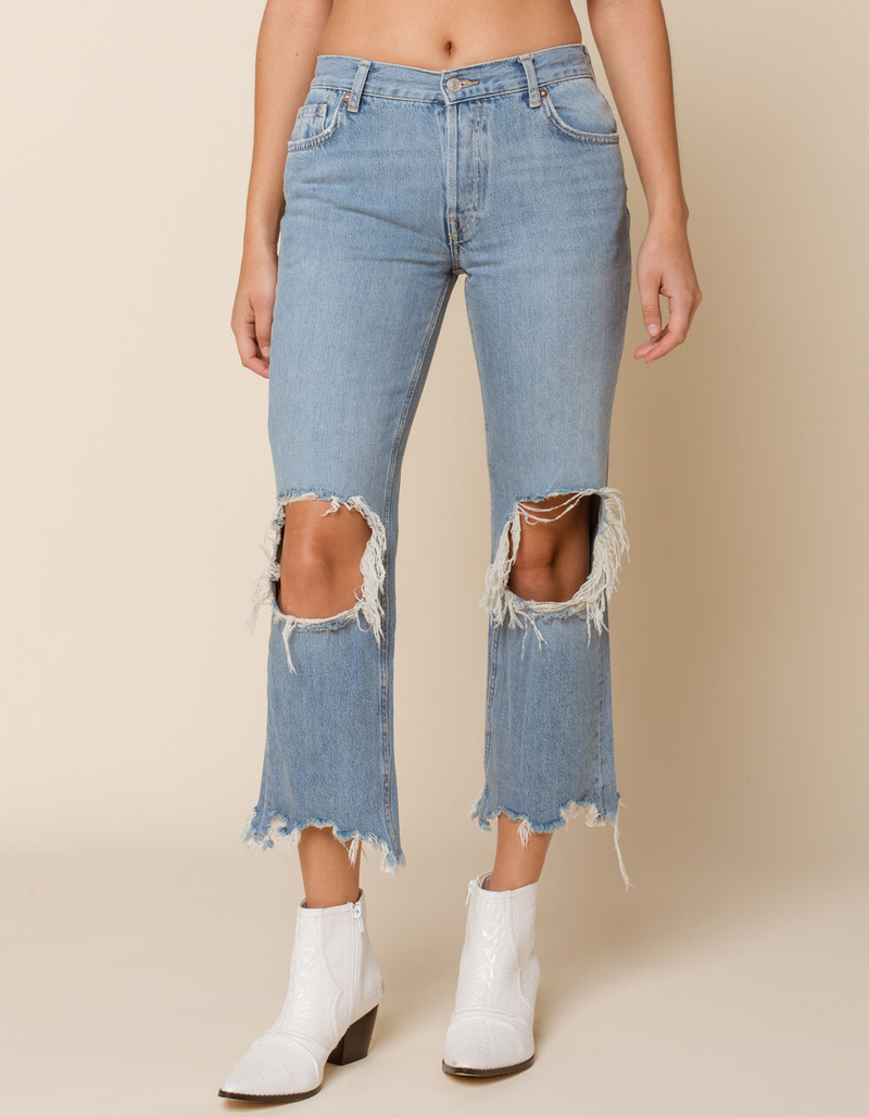 FREE PEOPLE Maggie Straight Leg Womens Jeans - DENIM - 29 | Tillys