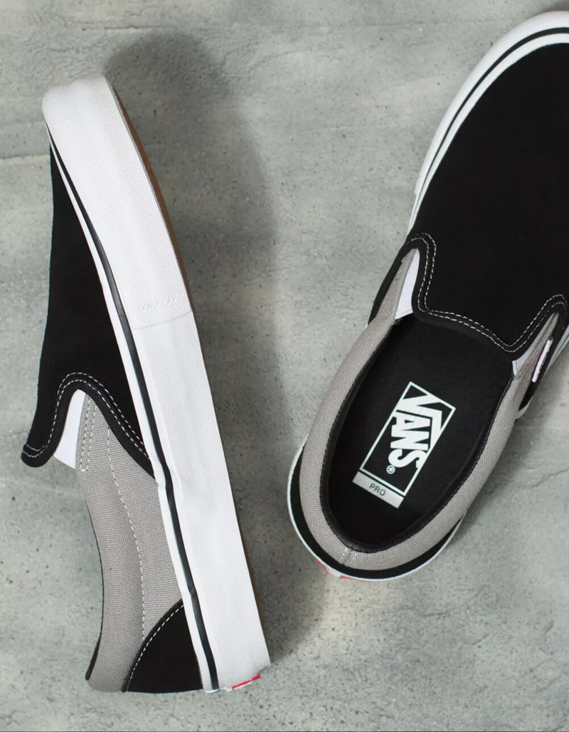 VANS Nation Slip-On Pro Shoes - BLACK/SILVER - 11.5 | Tillys