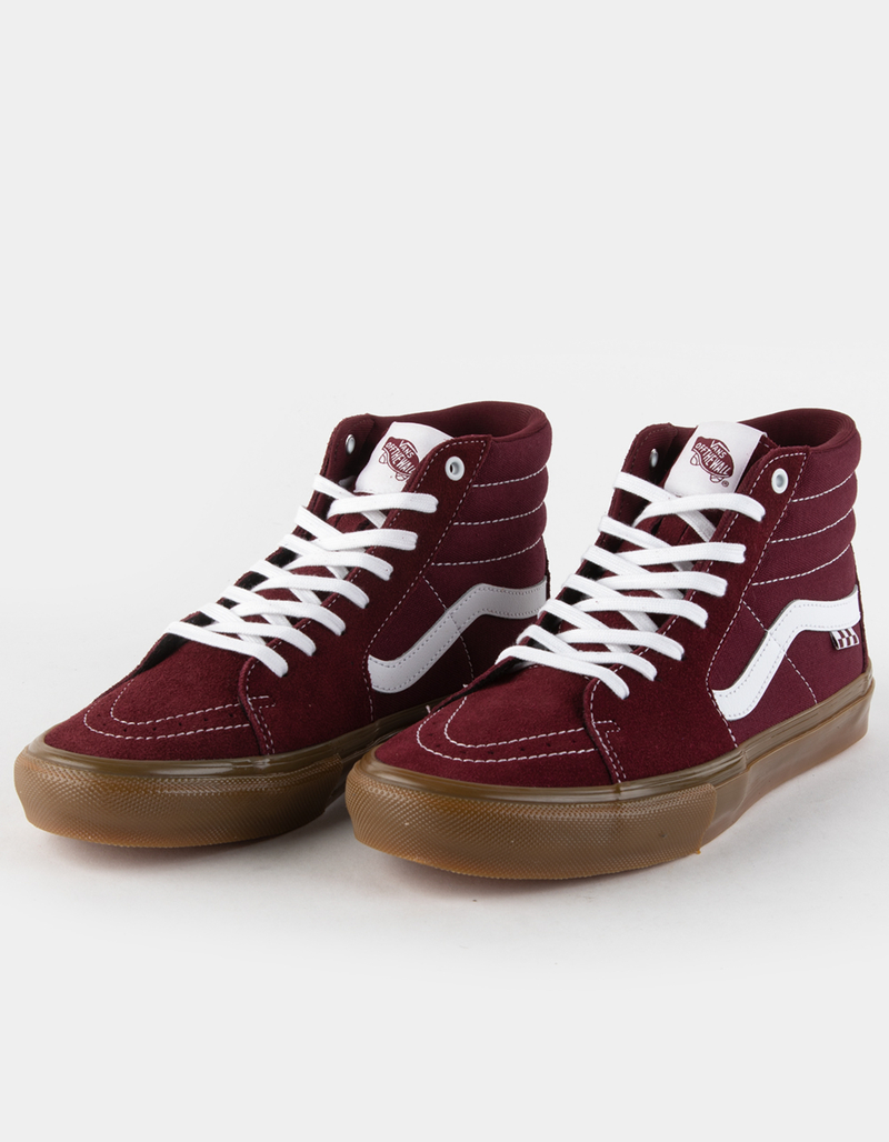 VANS Skate Sk8 Hi Mens Shoes - BURGUNDY COMBO | Tillys