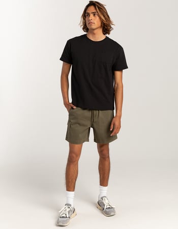 RSQ Mens Cargo Twill Pull On Shorts Alternative Image
