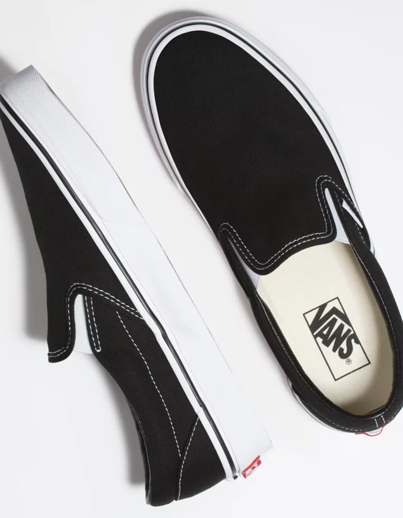 VANS Classic Slip-On Black Shoes - BLACK | Tillys