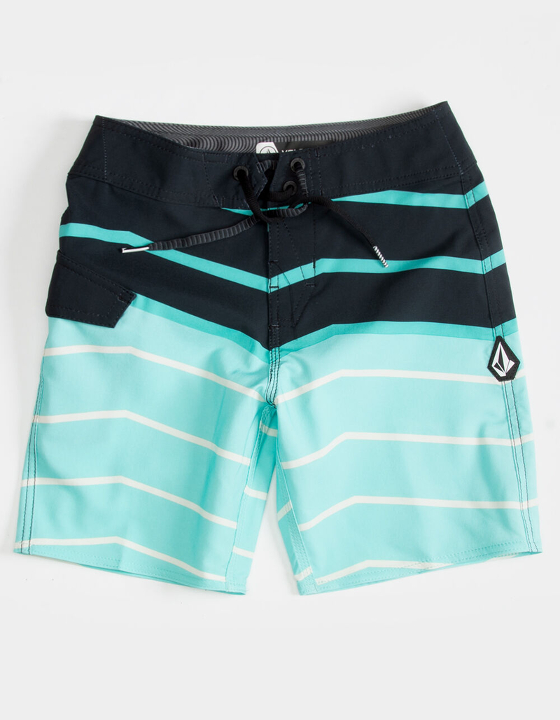 VOLCOM Mod Tech Stripe Boys Boardshorts - BLUE COMBO - 28 | Tillys