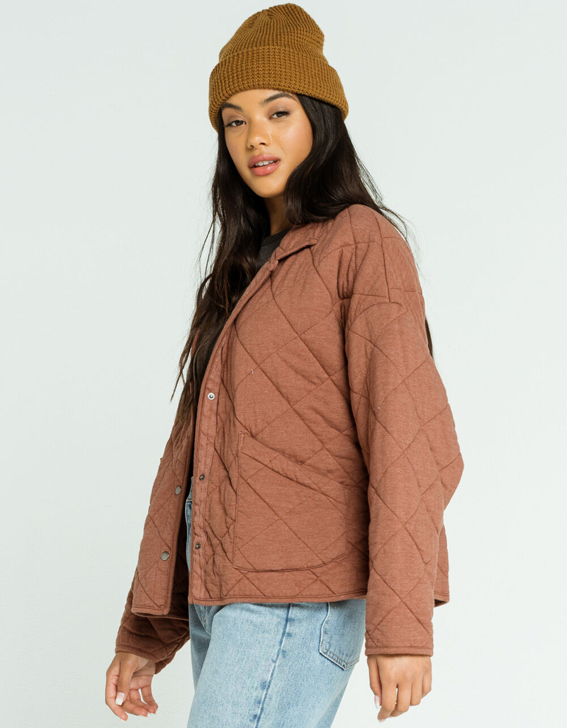 WEST OF MELROSE All The Feels Womens Rust Quilted Jacket - RUST | Tillys