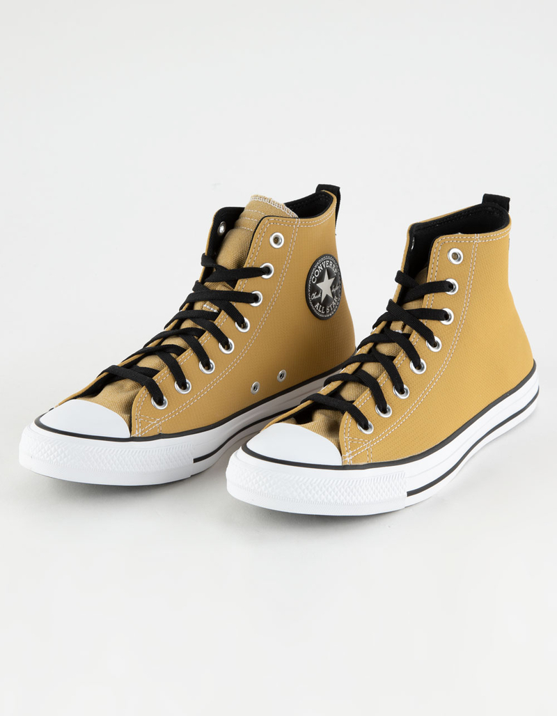 CONVERSE Chuck Taylor All Star Leather High Top Shoes - LT YELLOW - M6 ...