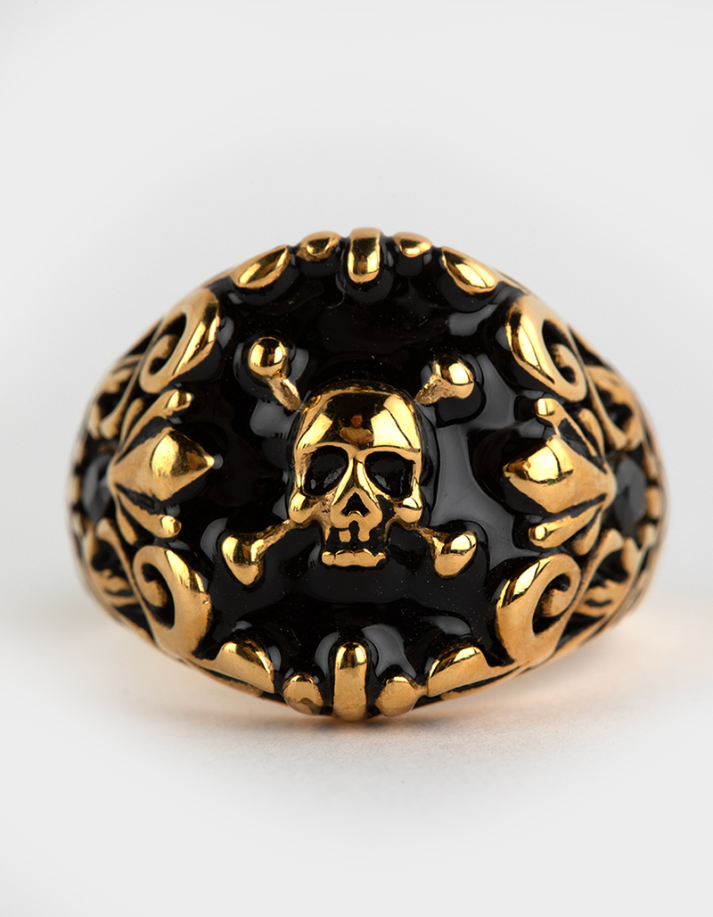 ED HARDY Skull And Crossbones Ring - GOLD - 11 | Tillys