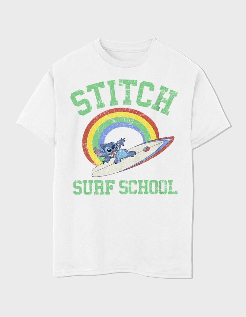 LILO & STITCH Stitch Surf School Unisex Kids Tee - WHITE - XL | Tillys