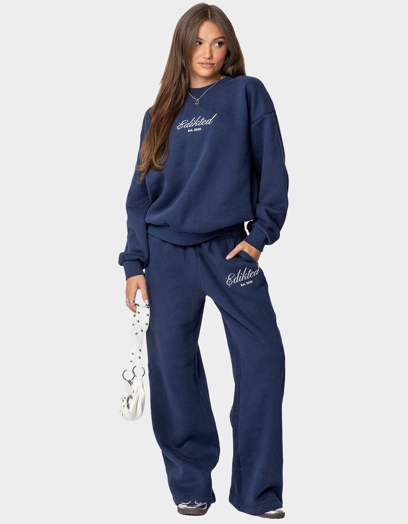 EDIKTED Get Edikted Sweatpants - NAVY | Tillys