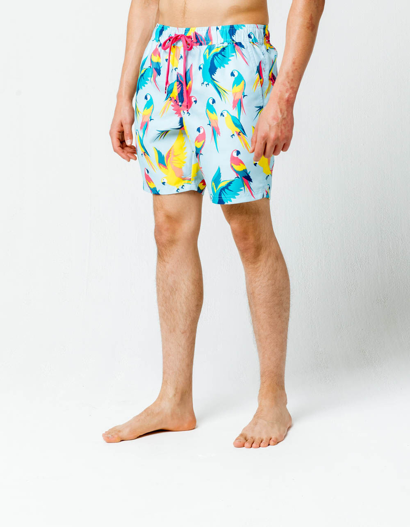 CYA Parrot Mens Volley Shorts - BLUE - L | Tillys