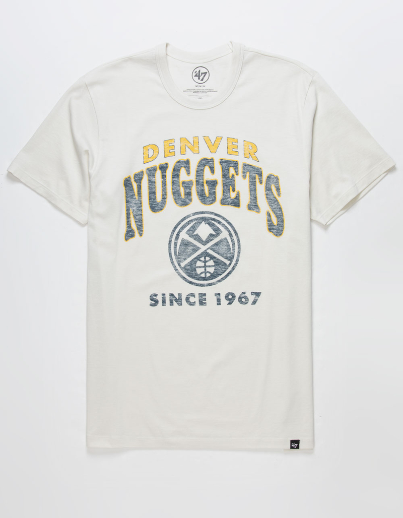 47 BRAND Denver Nuggets Span Out Mens Tee - OFF WHITE - S | Tillys