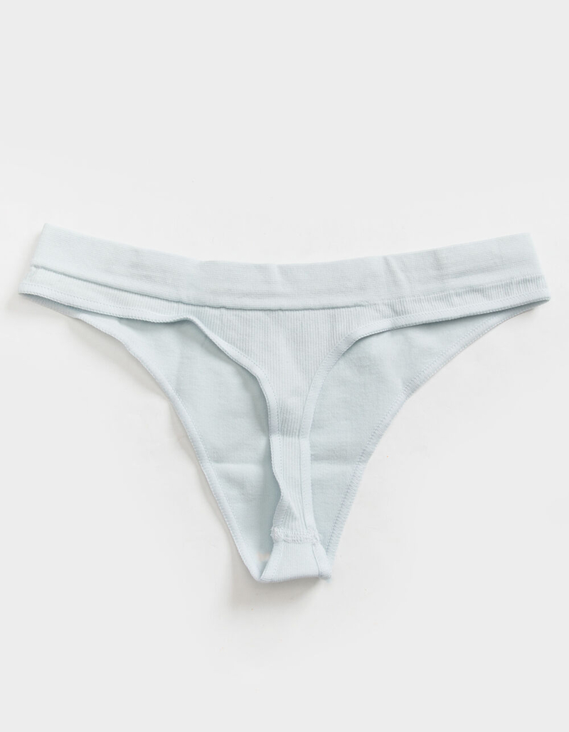 FULL TILT Seamless Baby Blue Thong - BABY BLUE - S | Tillys