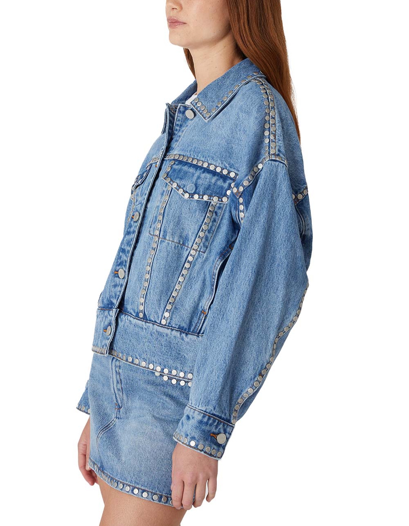 BLANK NYC Rose Garden Womens Trucker Jacket - LIGHT BLUE | Tillys
