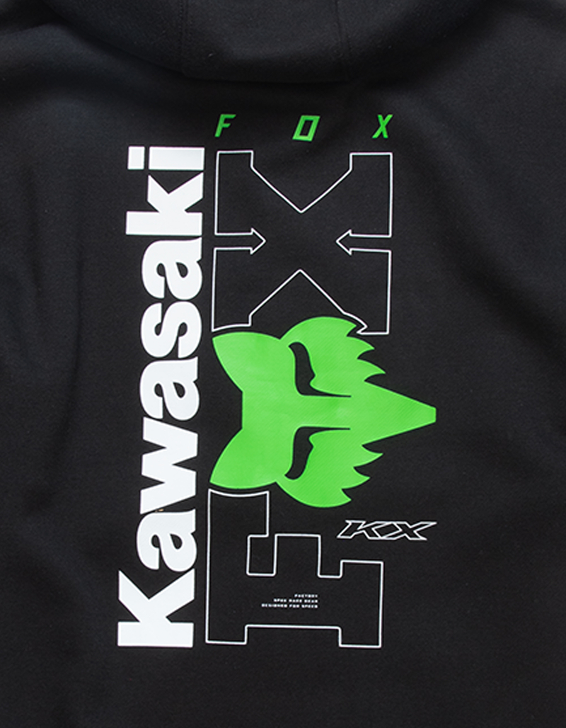 FOX x Kawasaki Mens Zip-Up Hoodie - BLK/WHT | Tillys