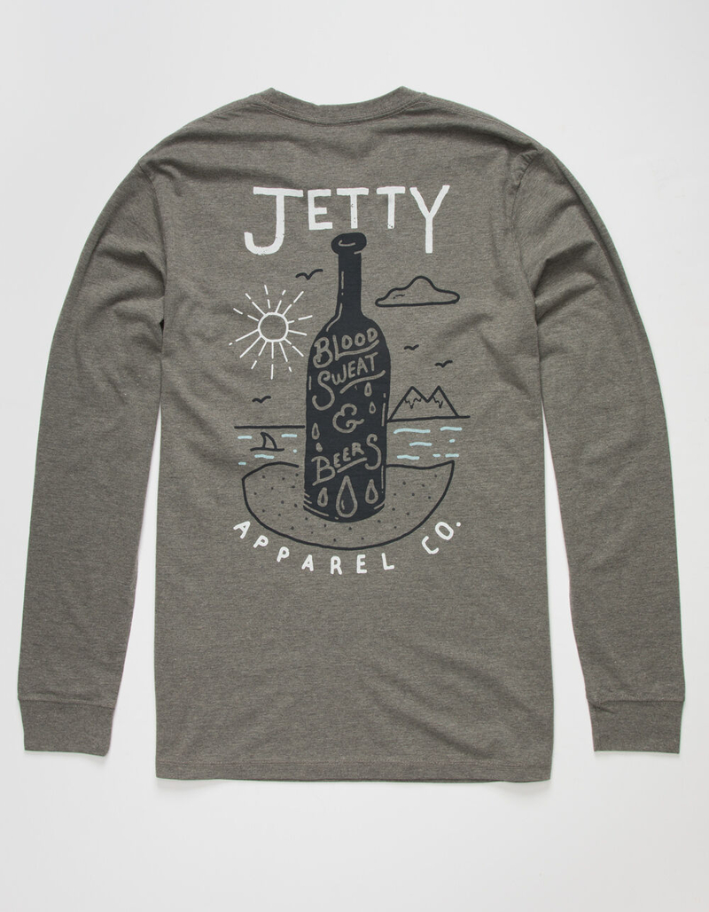 JETTY Sweat & Beers Mens T-Shirt - HEATHER - L | Tillys