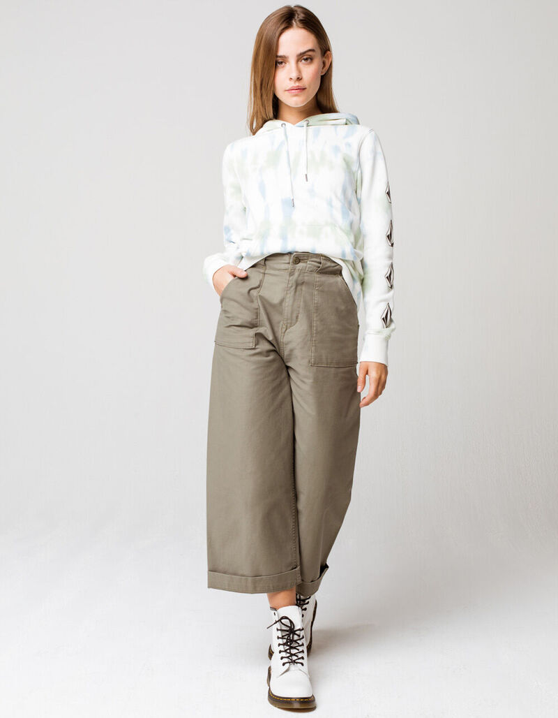 VOLCOM Army Whaler Womens Wide Leg Pants - 362392526