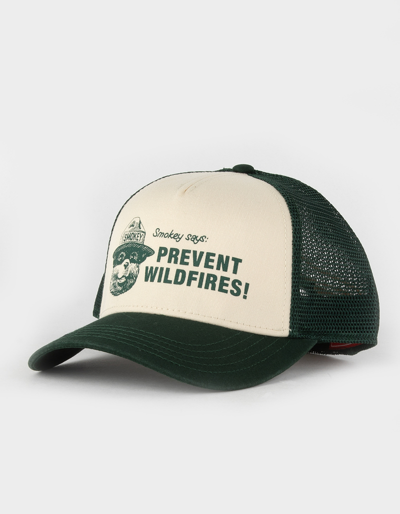 AMERICAN NEEDLE Smokey Bear Sinclair Mens Trucker Hat - GREEN - ONE ...