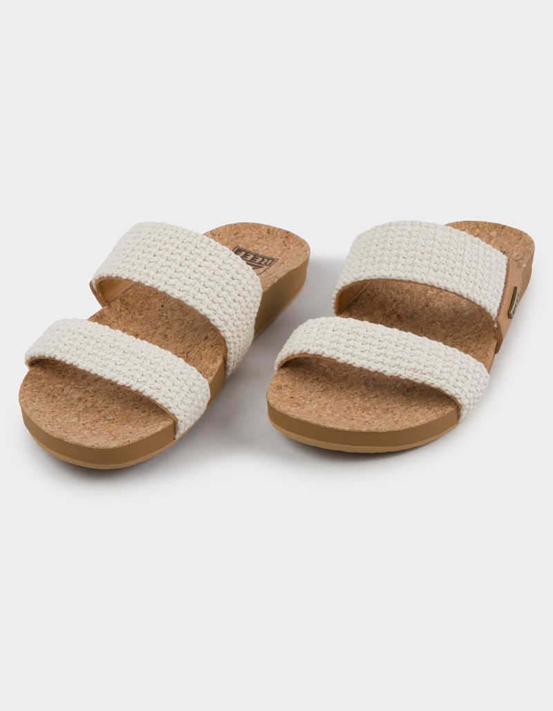 REEF Cushion Vista 2 Band Womens Sandals - NATURAL - 7 | Tillys