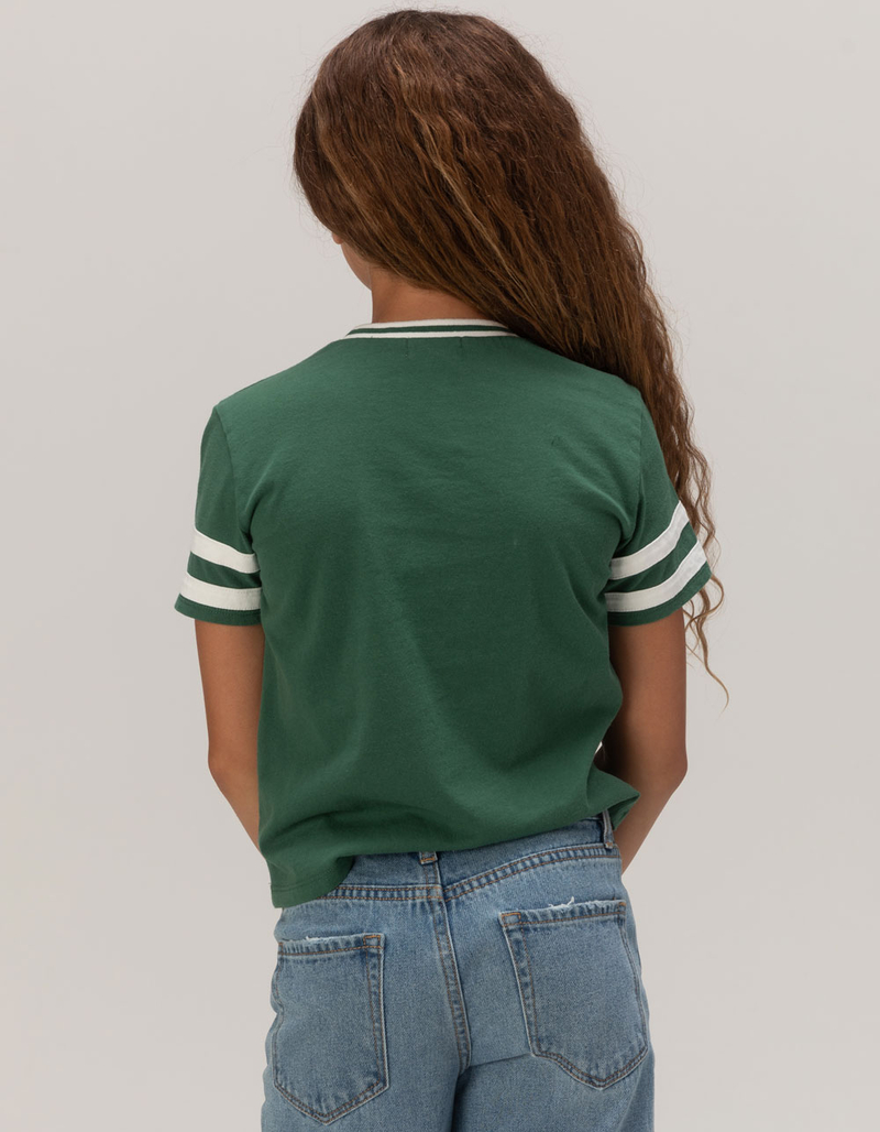 FULL TILT New York Girls Baseball Tee - GREEN COMBO | Tillys