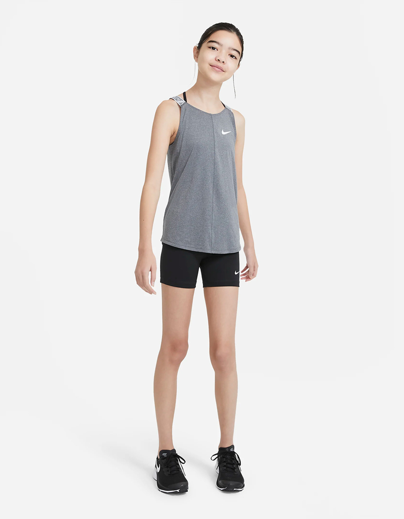 NIKE PRO Girls Compression Shorts - BLK/WHT | Tillys