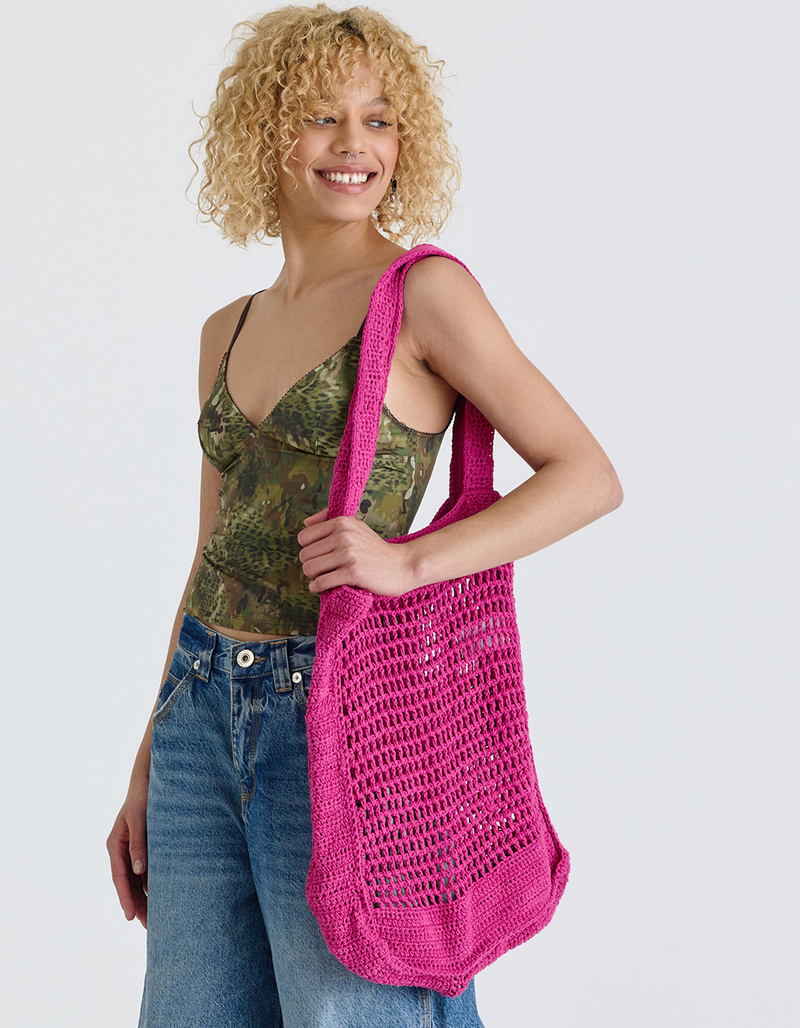 RIP CURL Holiday Crochet 8L Tote Bag - PINK - ONE SIZE | Tillys