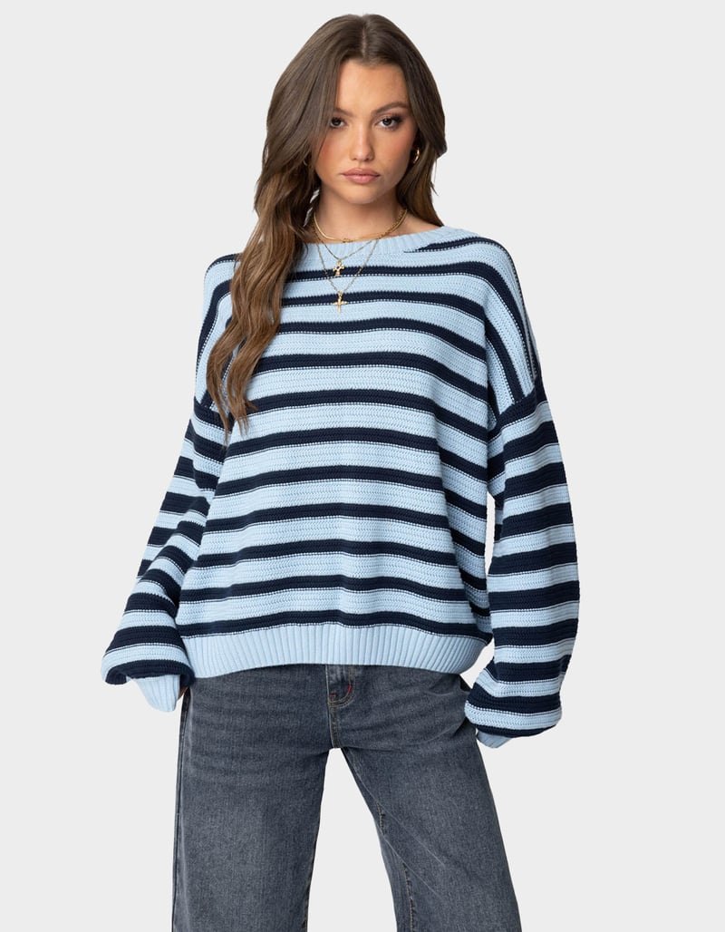 EDIKTED Aerin Oversized Sweater - BLUE | Tillys