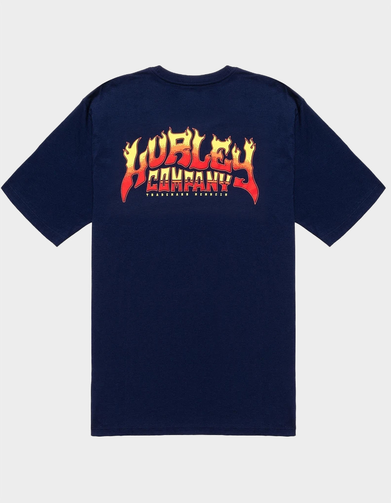 HURLEY Everyday H Flame Mens Tee - NAVY - L | Tillys