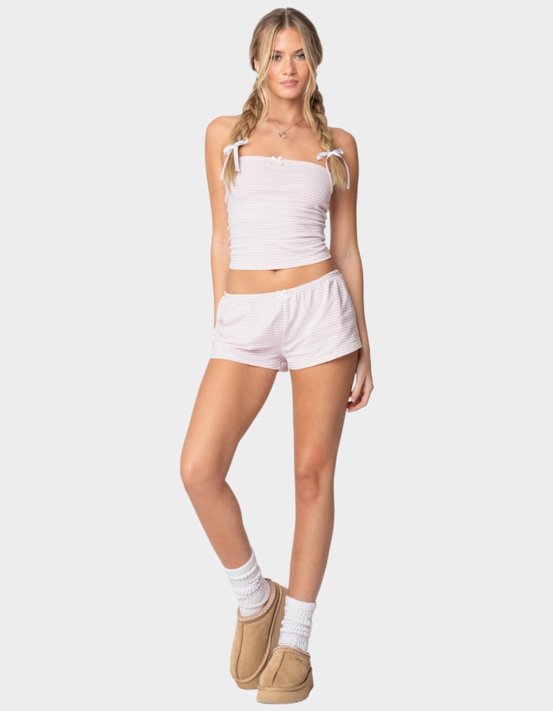 EDIKTED Astor Striped Shorts - LIGHT PINK - M | Tillys