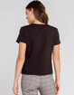 VANS Wreath Edger Womens Baby Tee - BLACK | Tillys