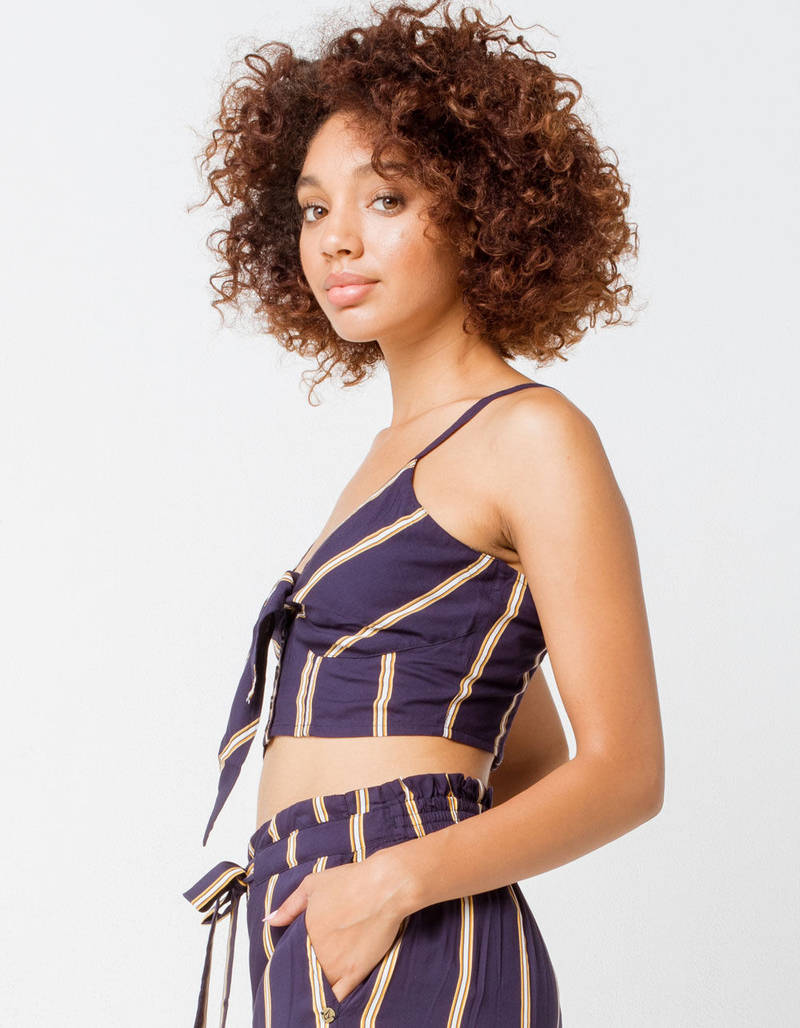 VOLCOM Gen Wow Navy Womens Crop Top - NAVY | Tillys