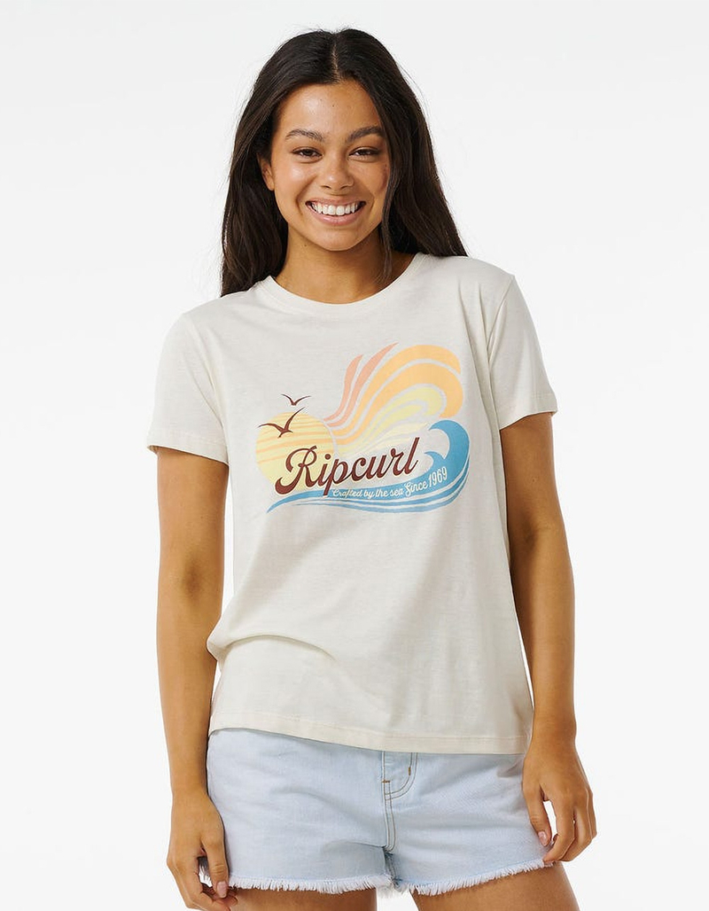 RIP CURL Sun Waves Womens Tee - BONE | Tillys