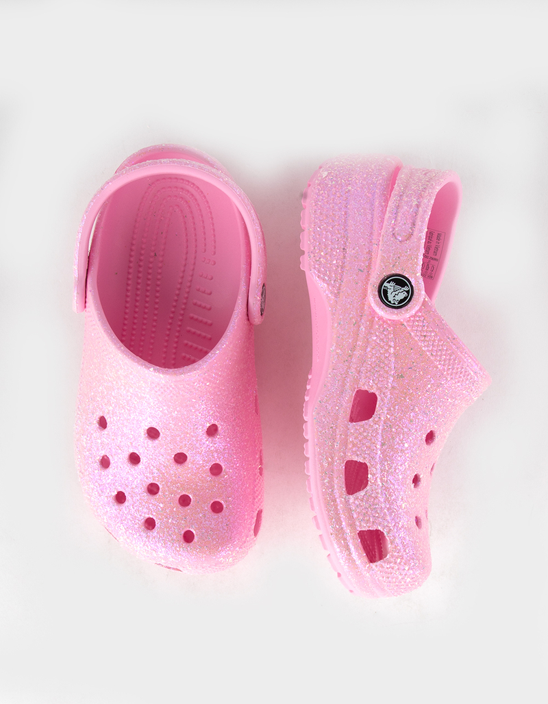CROCS Classic Glitter Girls Clogs - BABY PINK - 2 | Tillys