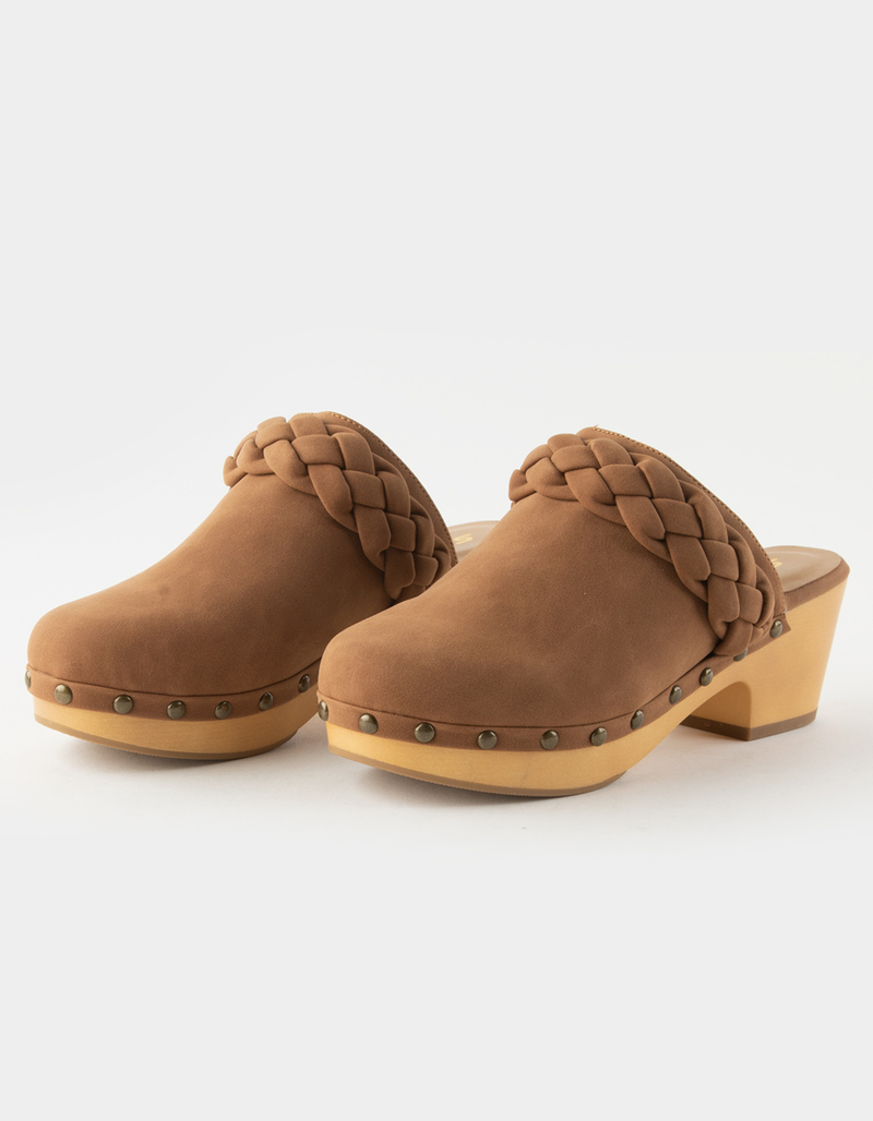 SODA Morel Womens Wood Clogs - COGNAC | Tillys