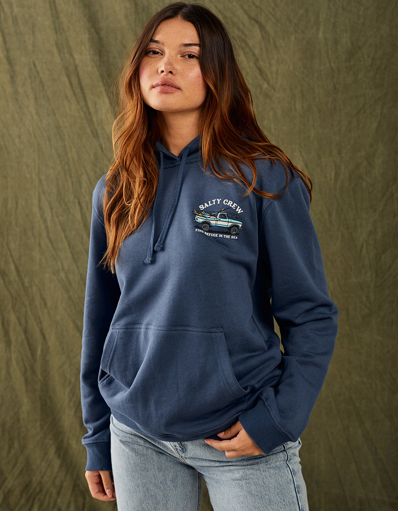 SALTY CREW Baja Days Womens Oversized Hoodie - NAVY | Tillys
