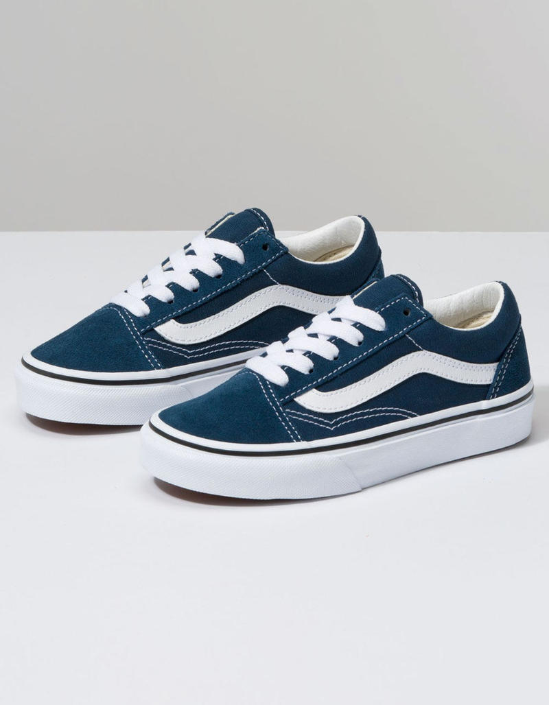 VANS Old Skool Gibraltar Sea & True White Kids Shoes - GIBRALTAR SEA ...