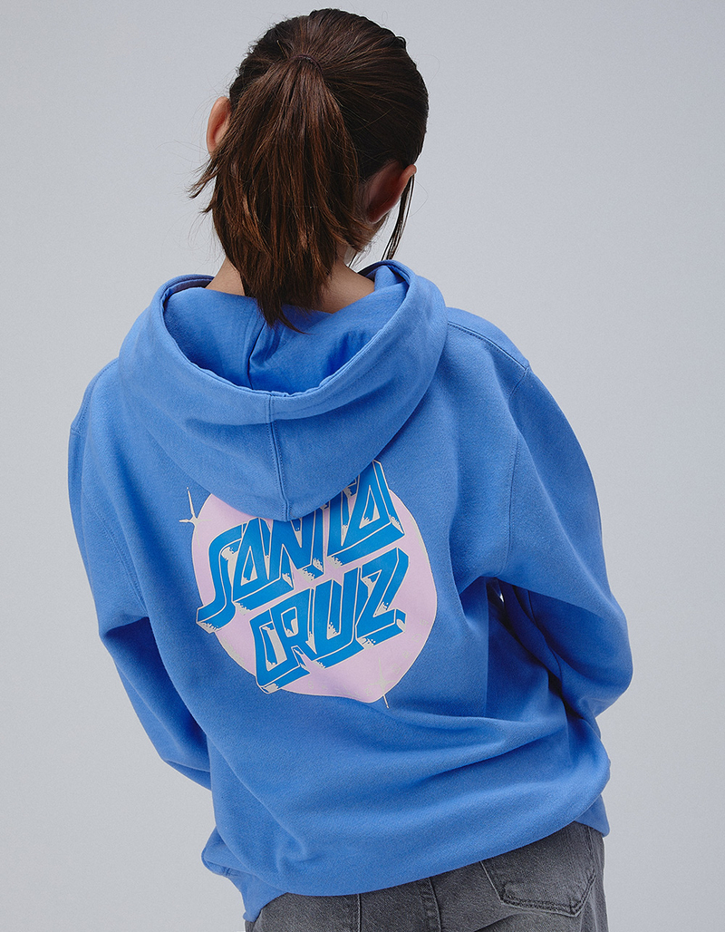 SANTA CRUZ Scrawl Dot Girls Hoodie - BLUE - XL | Tillys