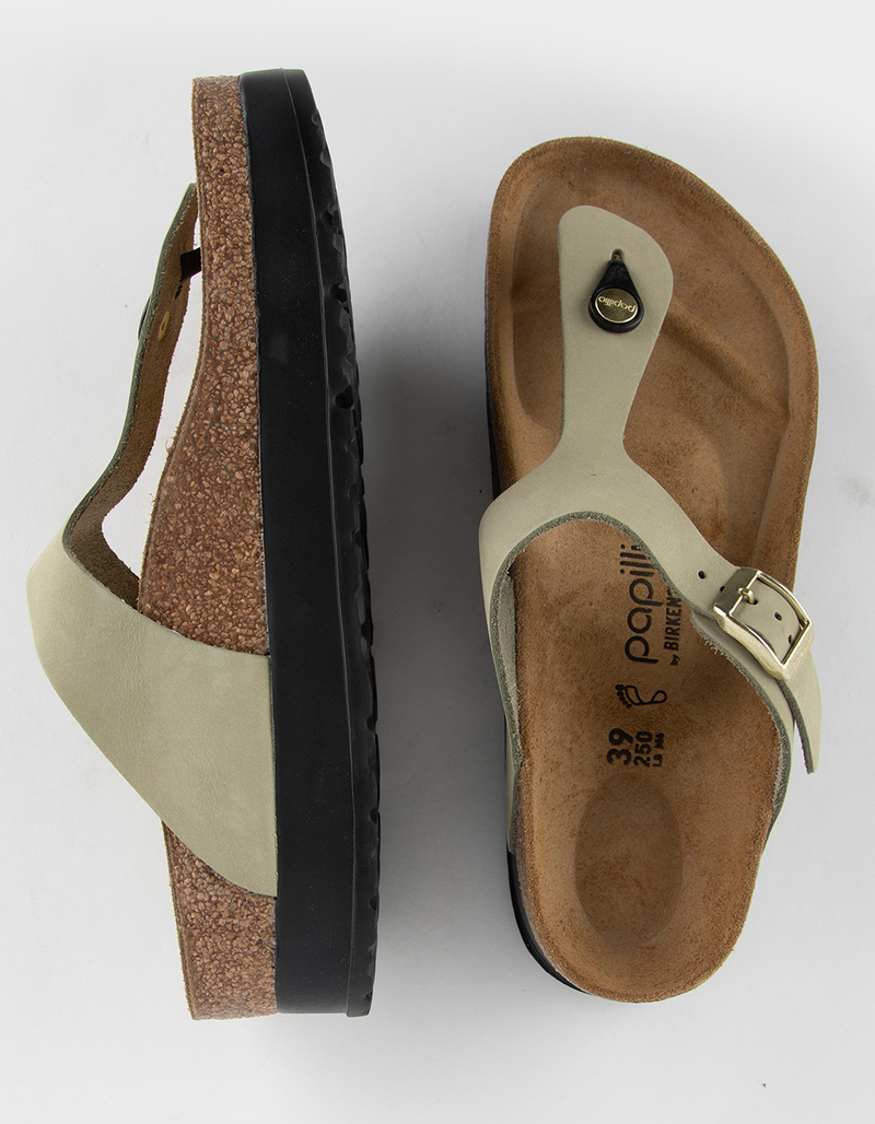 BIRKENSTOCK Papillio Gizeh Flex Womens Platform Sandals - GREEN | Tillys